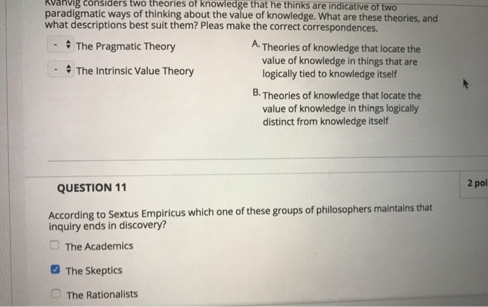 Solved What is the difference between Pyrrhonism Skepticism | Chegg.com