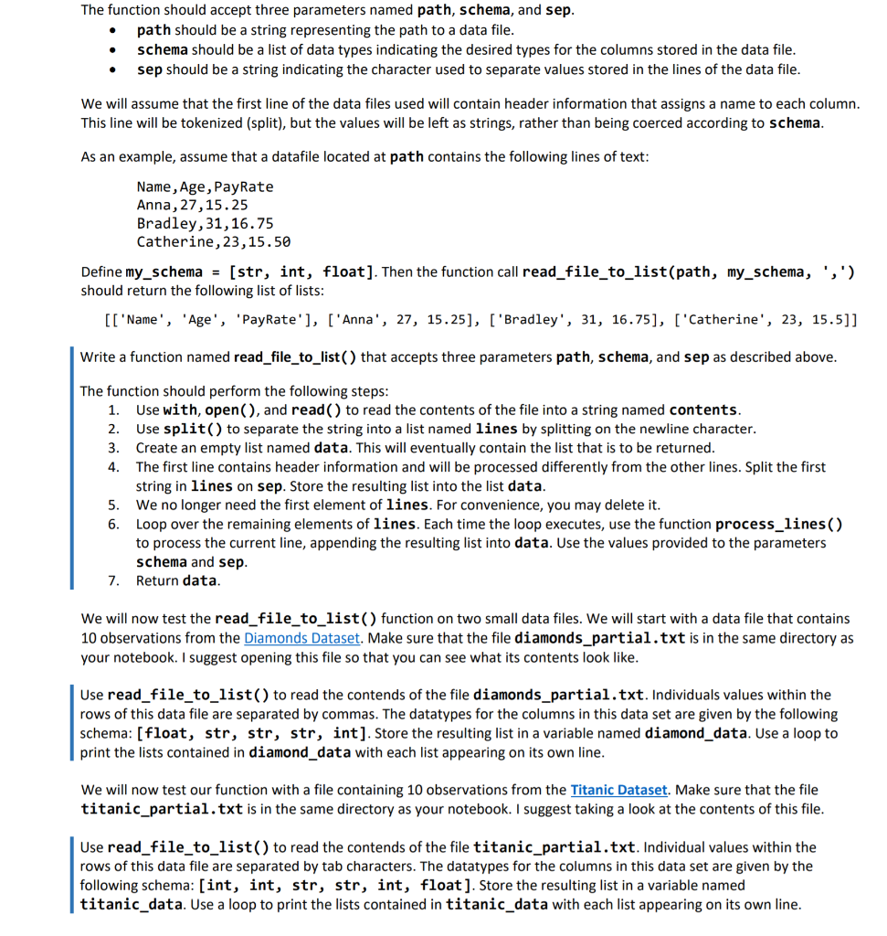 Solved The process_lines function code is: def | Chegg.com