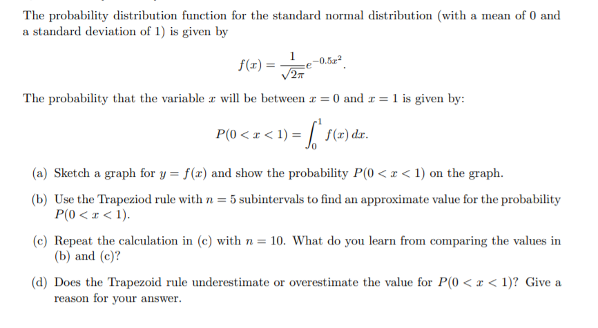 Solved The probability distribution function for the | Chegg.com