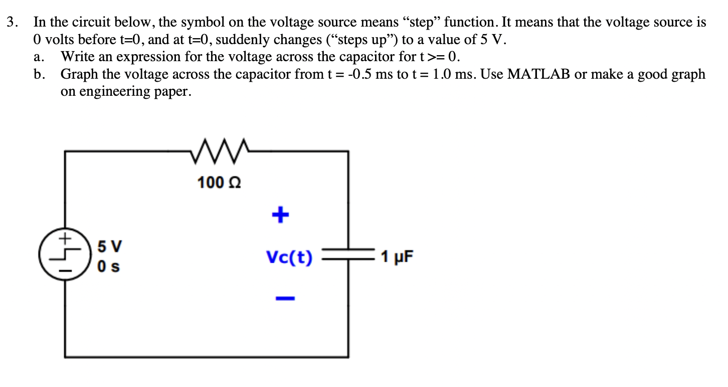 Solved 3. In the circuit below, the symbol on the voltage | Chegg.com