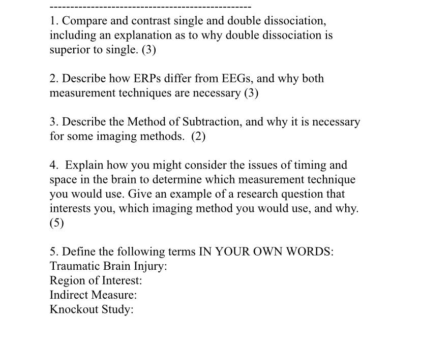 Solved 1. Compare and contrast single and double | Chegg.com