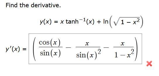 Solved Find the derivative. | Chegg.com