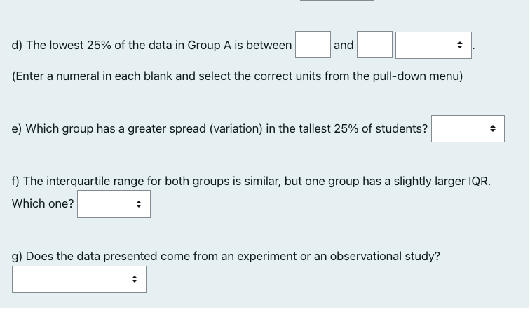 Two different groups of students were surveyed and | Chegg.com