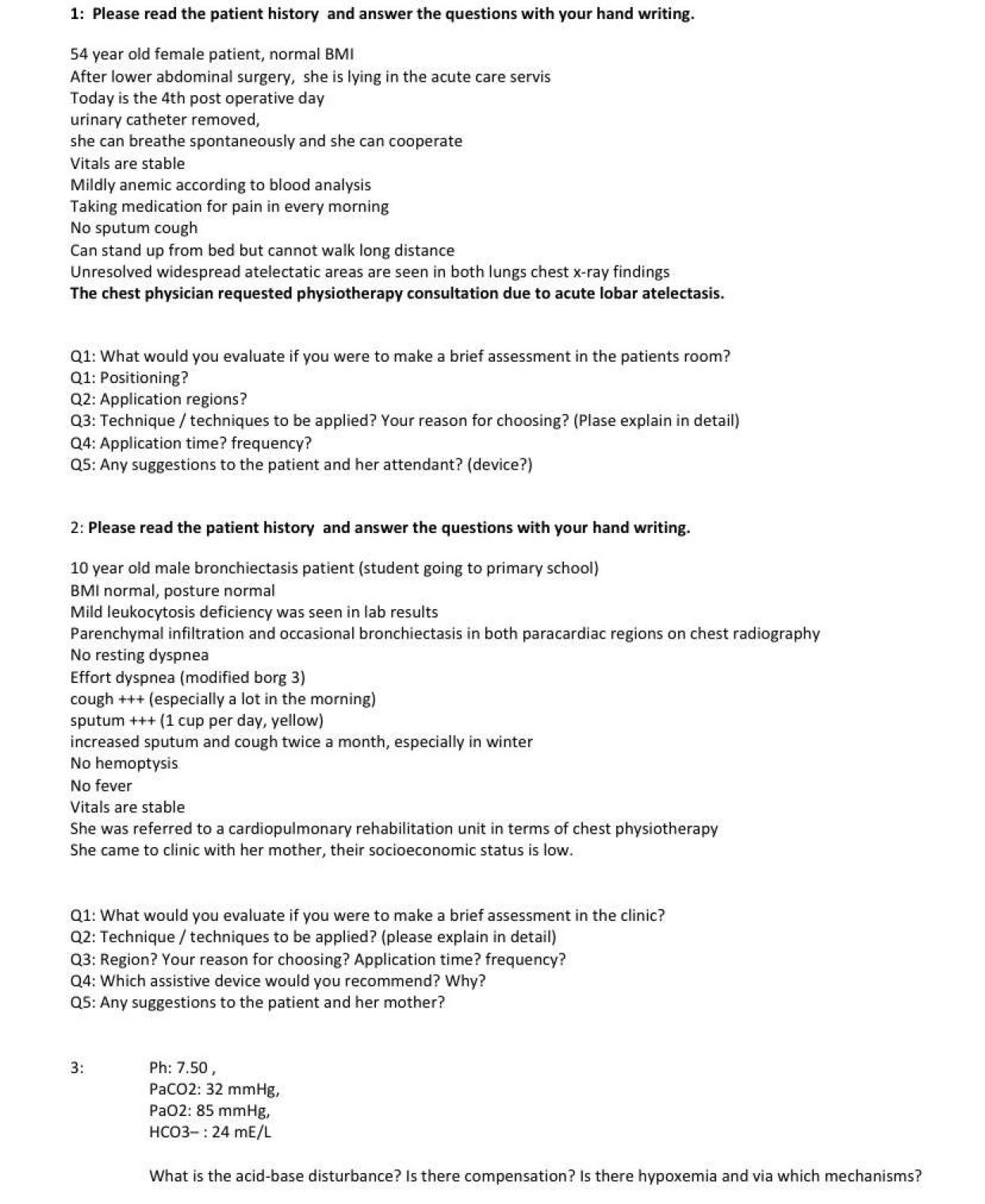 Solved 1: Please read the patient history and answer the | Chegg.com