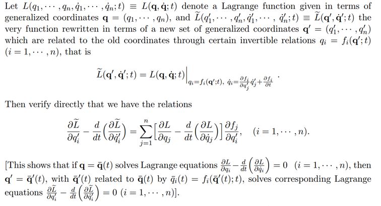 Solved Let L(q1,⋯,qn,q˙1,⋯,q˙n;t)≡L(q,q˙;t) denote a | Chegg.com