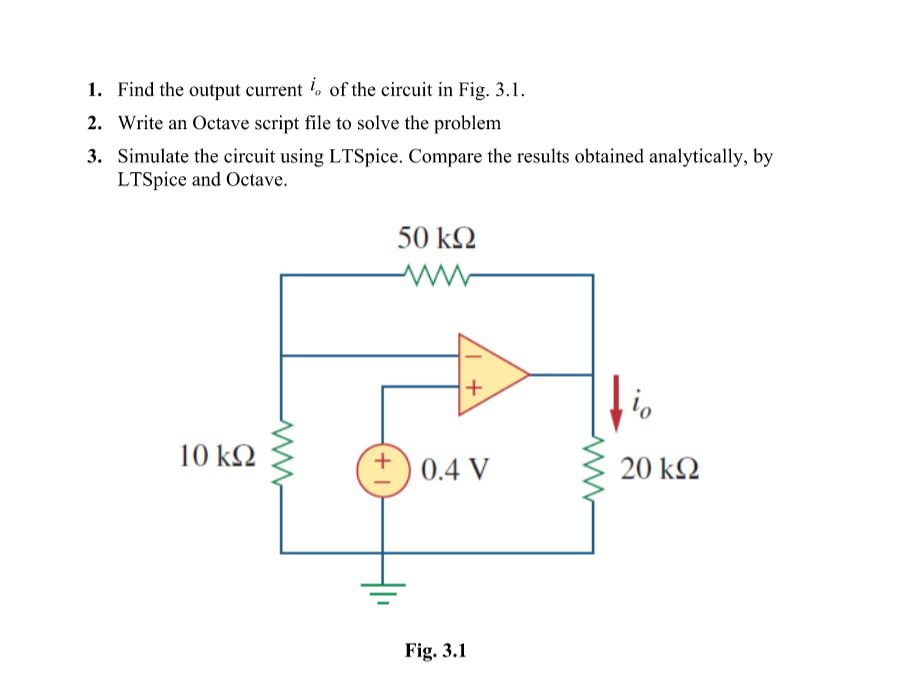 Solved 1. Find the output current io of the circuit in Fig. | Chegg.com