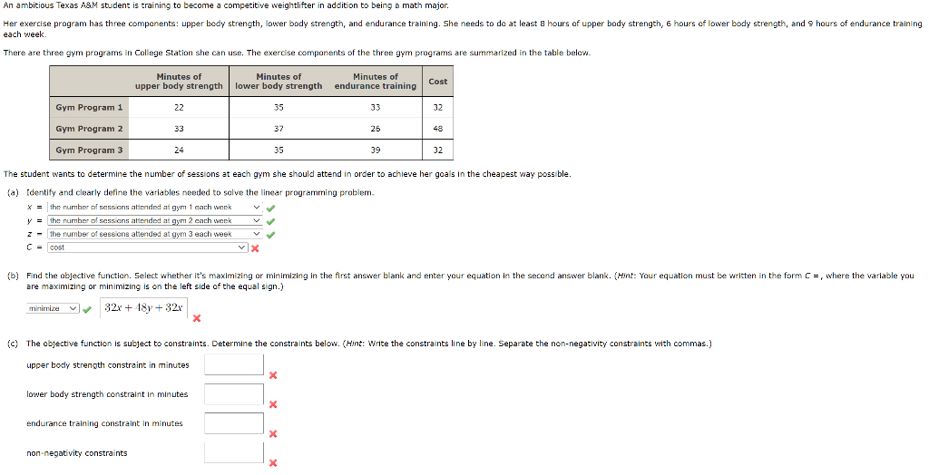 Solved Ann ambitious Texas A\&M student is training to | Chegg.com