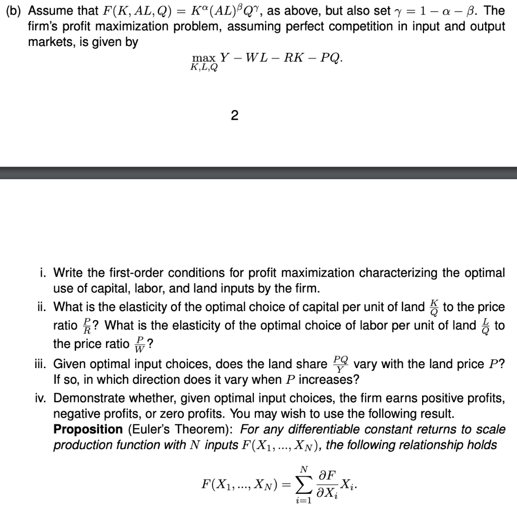 Solved 3. More on Profit Maximization A firm has a | Chegg.com