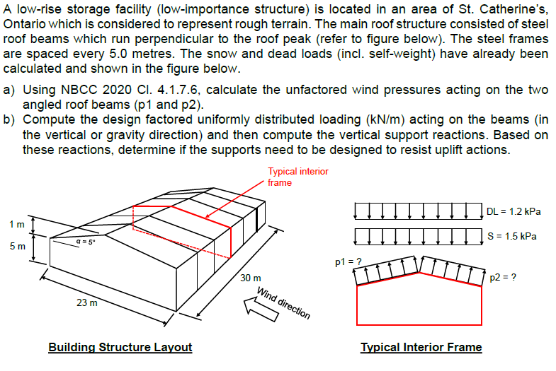 Solved A low-rise storage facility (low-importance | Chegg.com