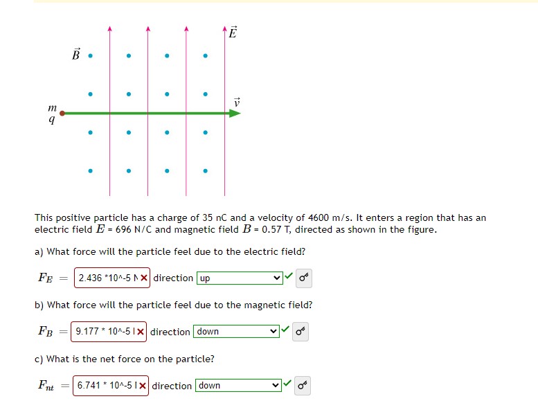 Solved This positive particle has a charge of 35 nC ﻿and a | Chegg.com