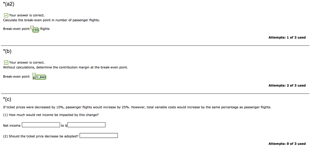 Solved *Exercise 20-4 (Part Level Submission) Comfi Airways, | Chegg.com