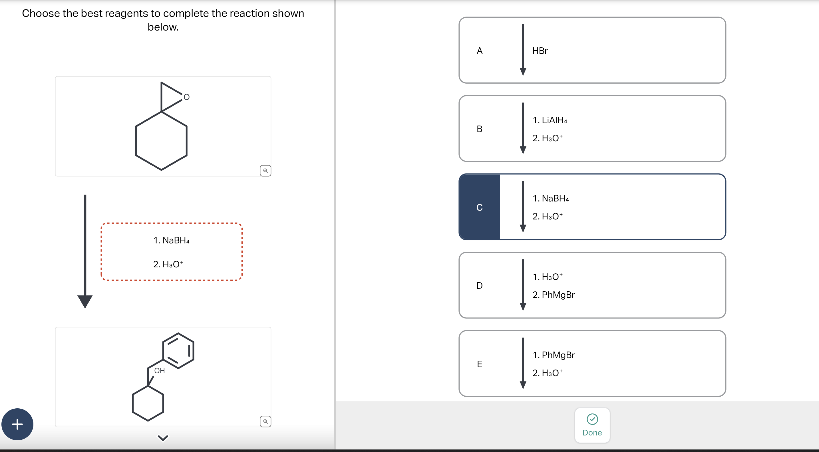 Solved Choose The Best Reagents To Complete The Reaction