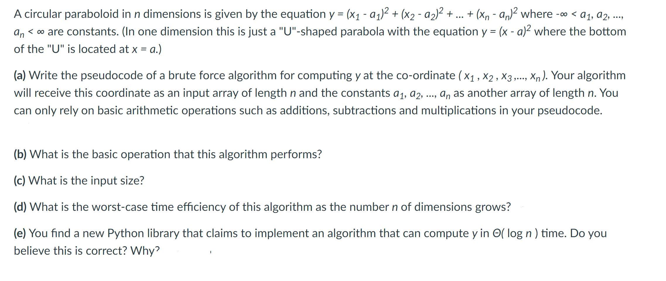 Solved Answer: Use this example to write a pseudocode for | Chegg.com