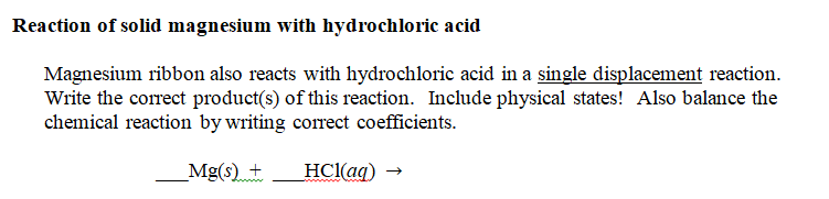 Solved Burning magnesium ribbon Magnesium ribbon (which, | Chegg.com