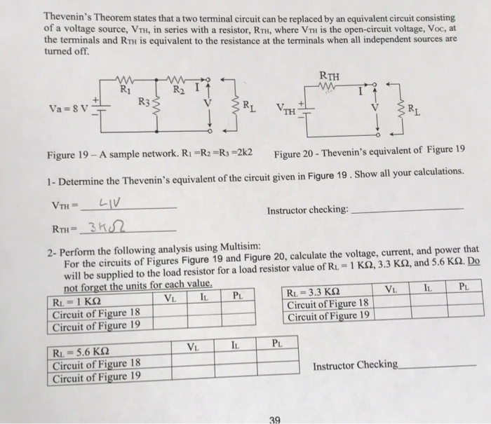 Solved Thevenin's Theorem states that a two terminal circuit | Chegg.com