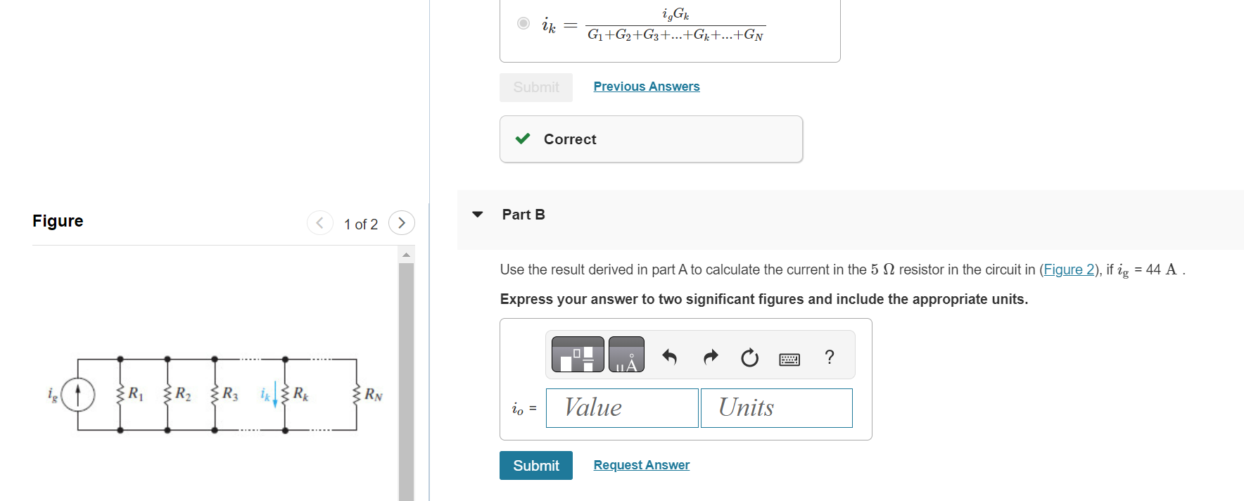 Solved Figure ( 2 of 2Use the result derived in part A to | Chegg.com