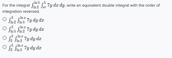 Solved For the integral Silhos Sob Ty dx dy, write an | Chegg.com