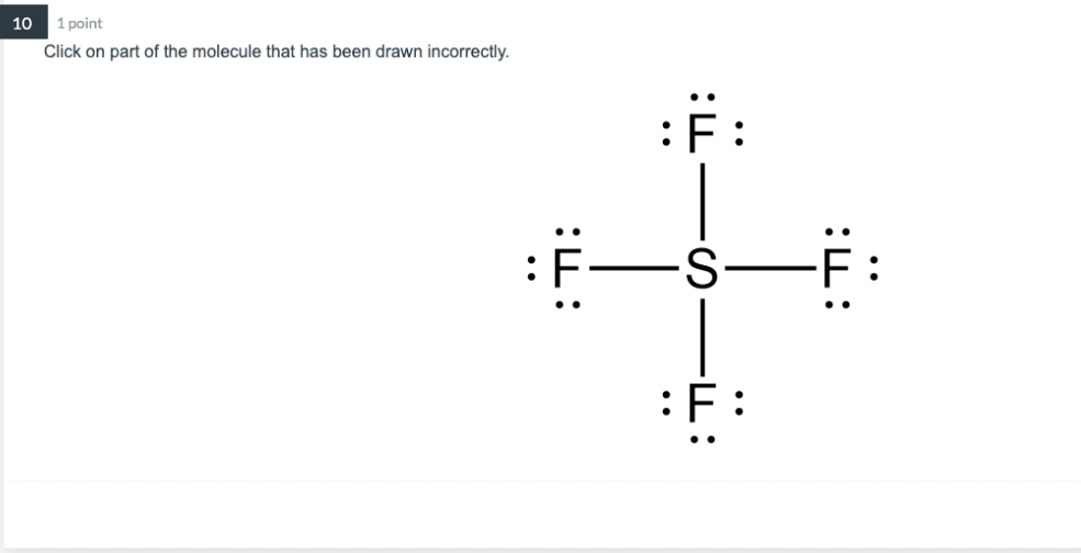 Solved 2 1 point The Lewis structure below represents the | Chegg.com