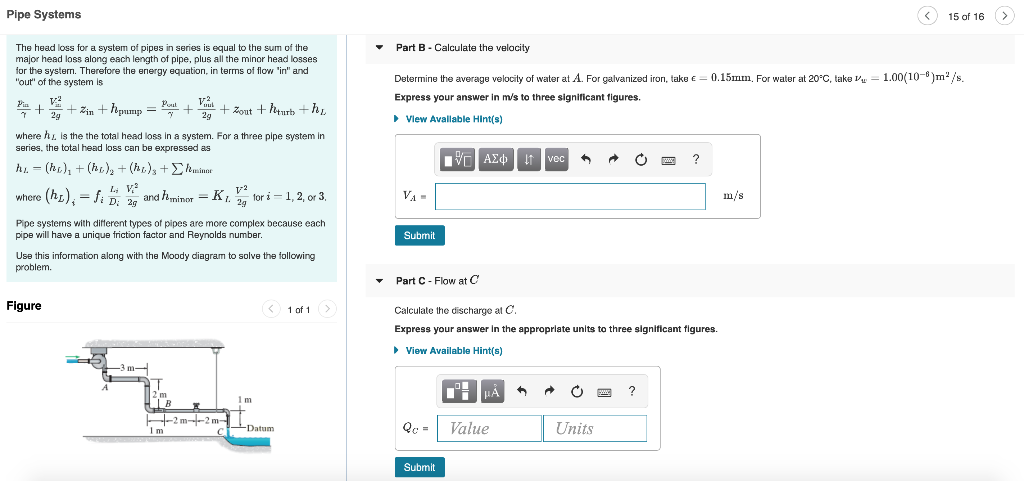 If the pressure developed at A is 175 kPa, use | Chegg.com