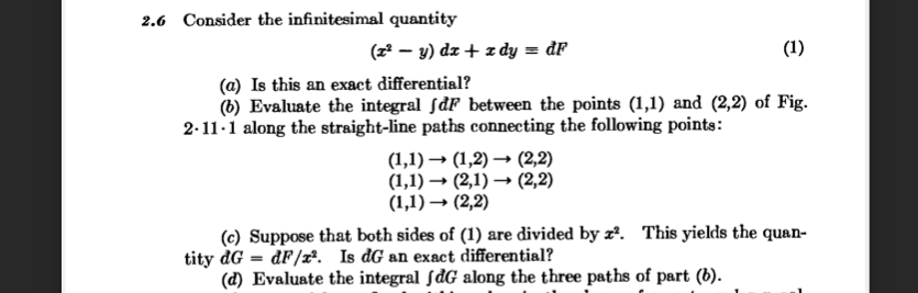 Solved 2.6 Consider the infinitesimal quantity | Chegg.com