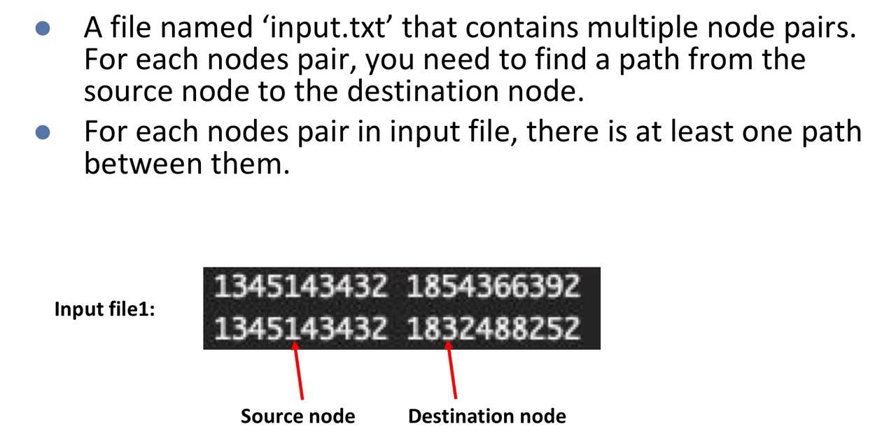 Solved A file named ‘input.txt’ that contains multiple node | Chegg.com