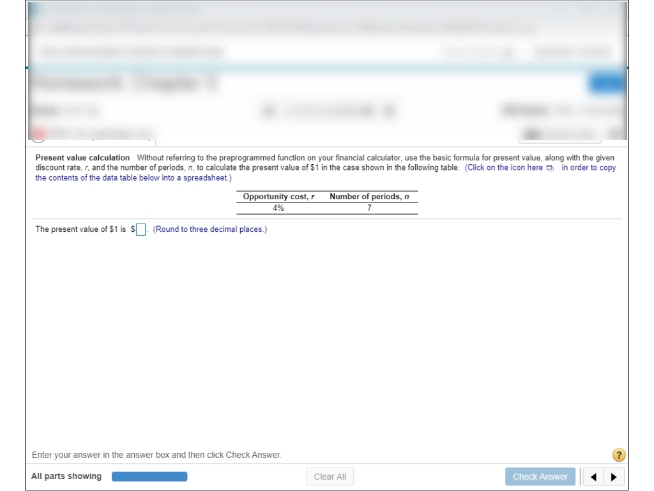Solved Present value calculation Without referring to the | Chegg.com