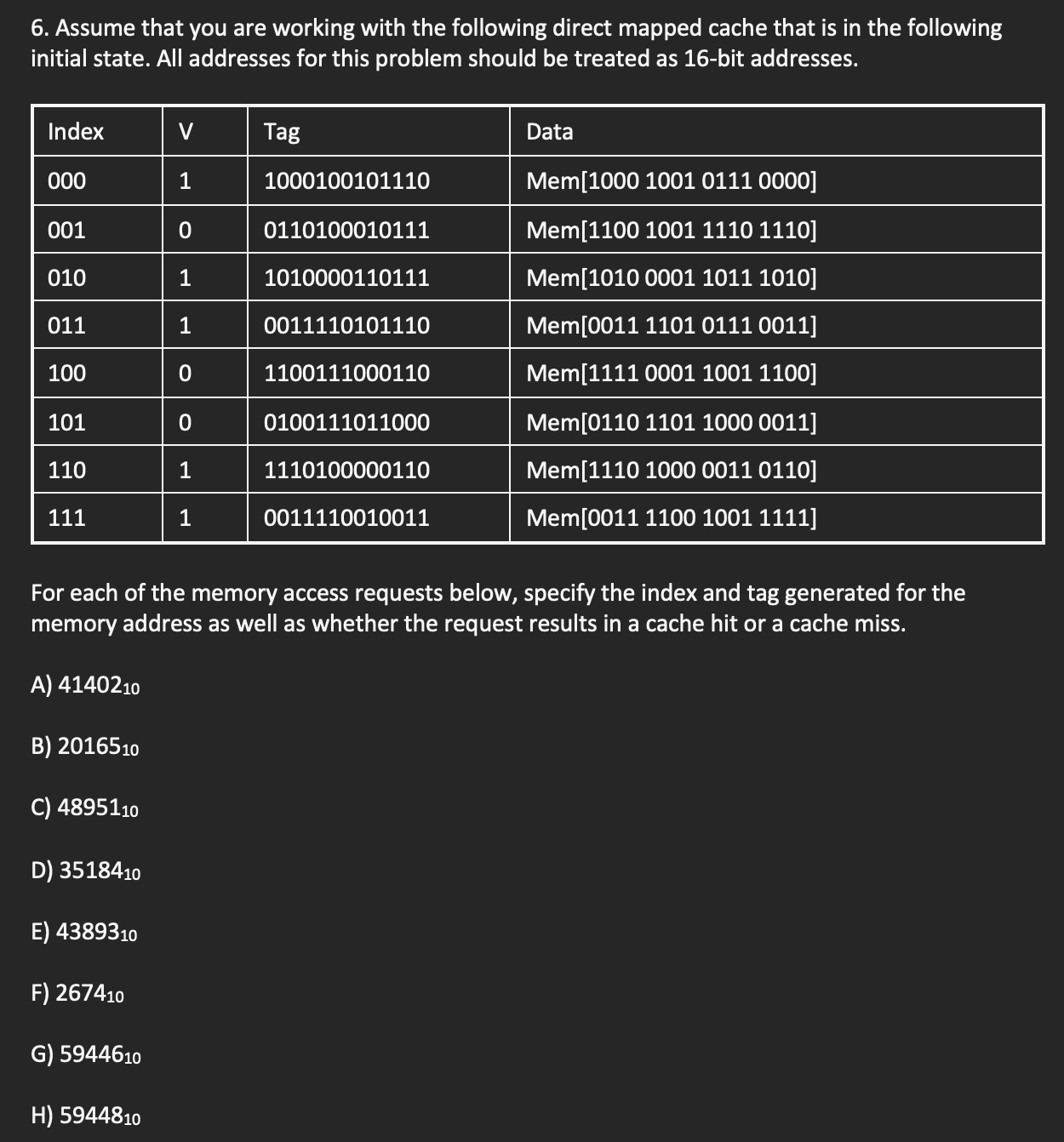 Solved Let me know if not enough info | Chegg.com