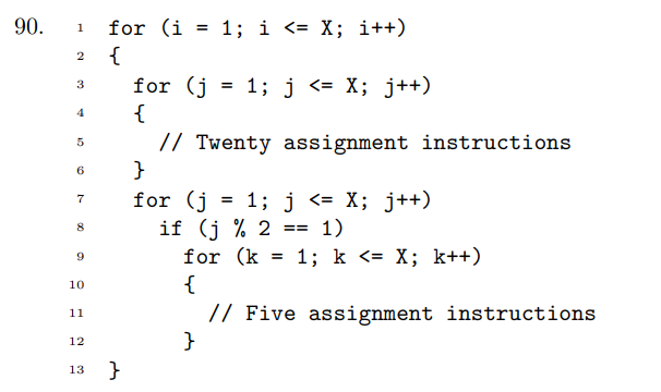 Solved Using big- O notation, estimate the runnning time of | Chegg.com