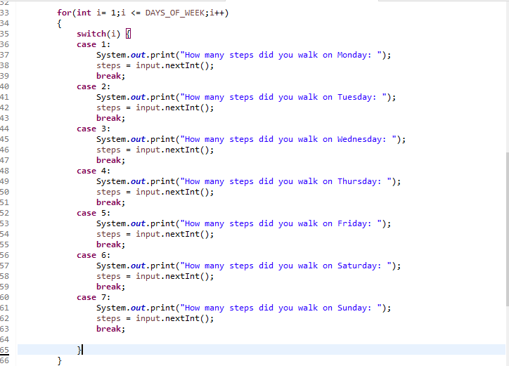 Solved 5. Use a loop that runs 7 times (use the final | Chegg.com