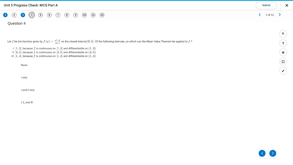 Solved Unit 5 Progress Check: MCQ Part A Submit х 11 12