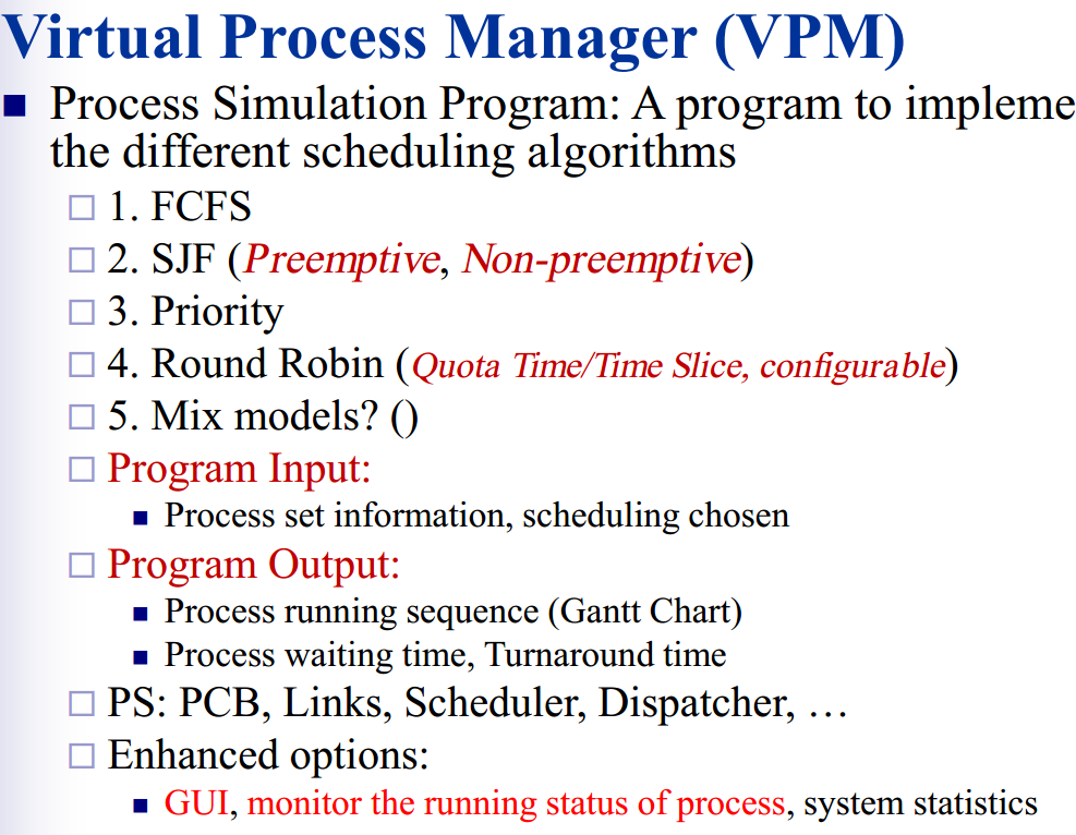 Virtual Process Manager (VPM) • Process Simulation | Chegg.com