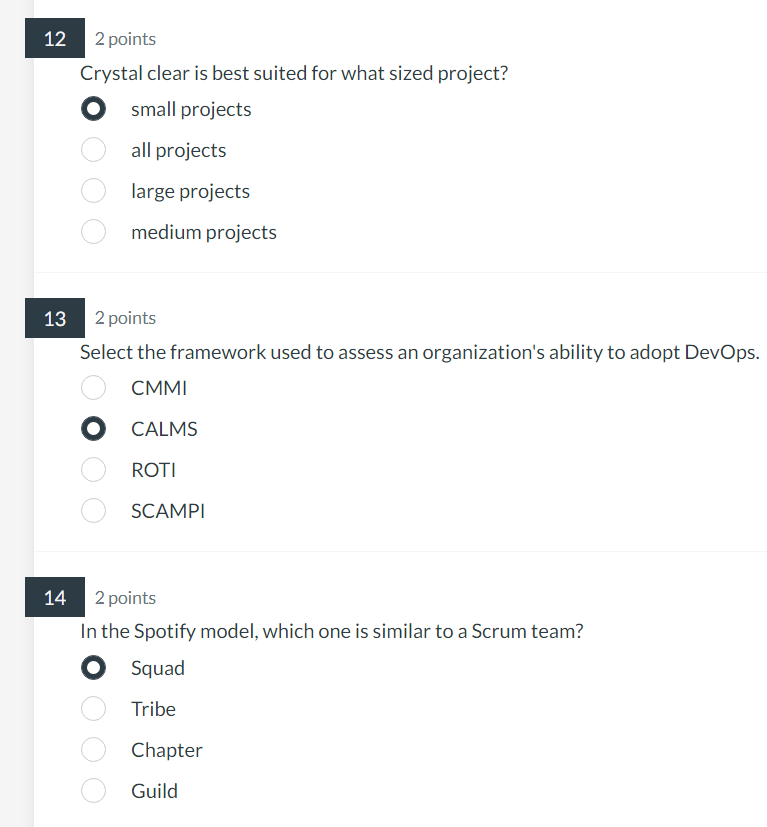 Solved A team's scrum of scrums ambassador can change over | Chegg.com