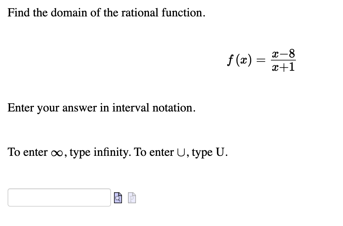 Solved Find the domain of the rational | Chegg.com
