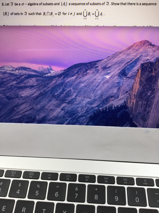 Solved 2. Let g be a σ-algebra of subsets and {A} a sequence | Chegg.com