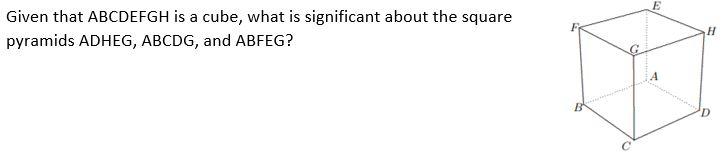 Solved Given that ABCDEFGH is a cube, what is significant | Chegg.com