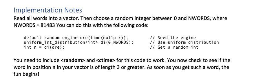 Solved Project 6: Subwords CS 2370 Background The purpose of | Chegg.com