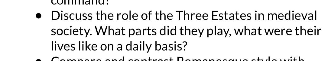 - Discuss the role of the Three Estates in medieval | Chegg.com