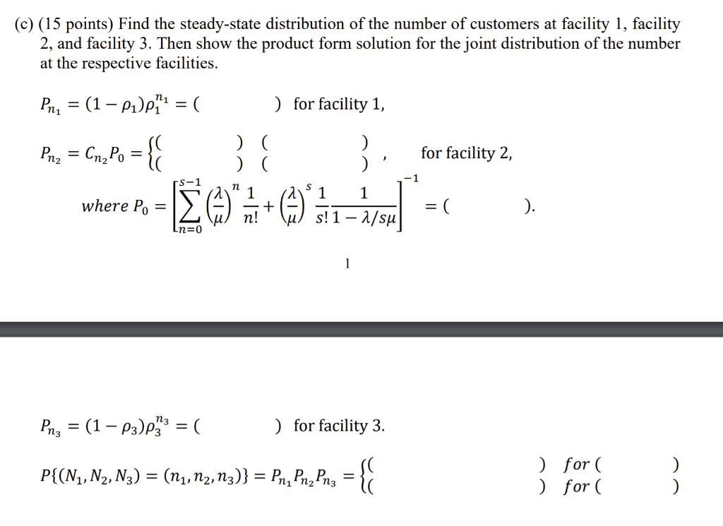 1. [35 points] Consider a Jackson network with three | Chegg.com