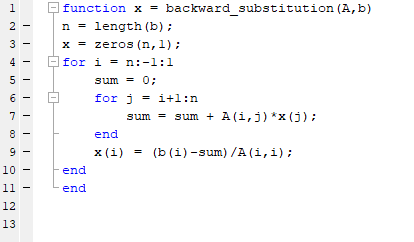 Solved 4. Extend your function backward_substitution to | Chegg.com