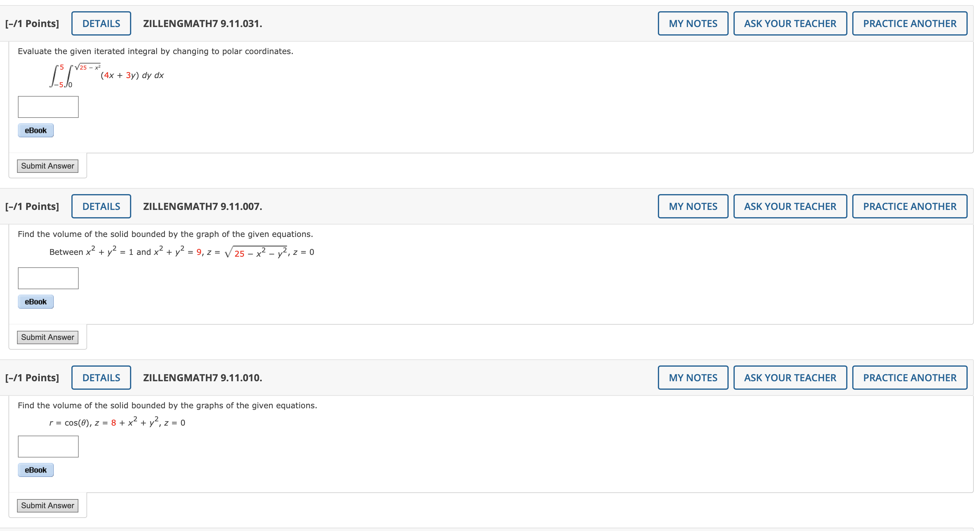 Solved Evaluate the given iterated integral by changing to | Chegg.com