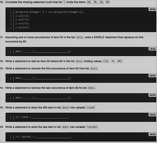 Solved 10. Complete the missing statement such that list I | Chegg.com
