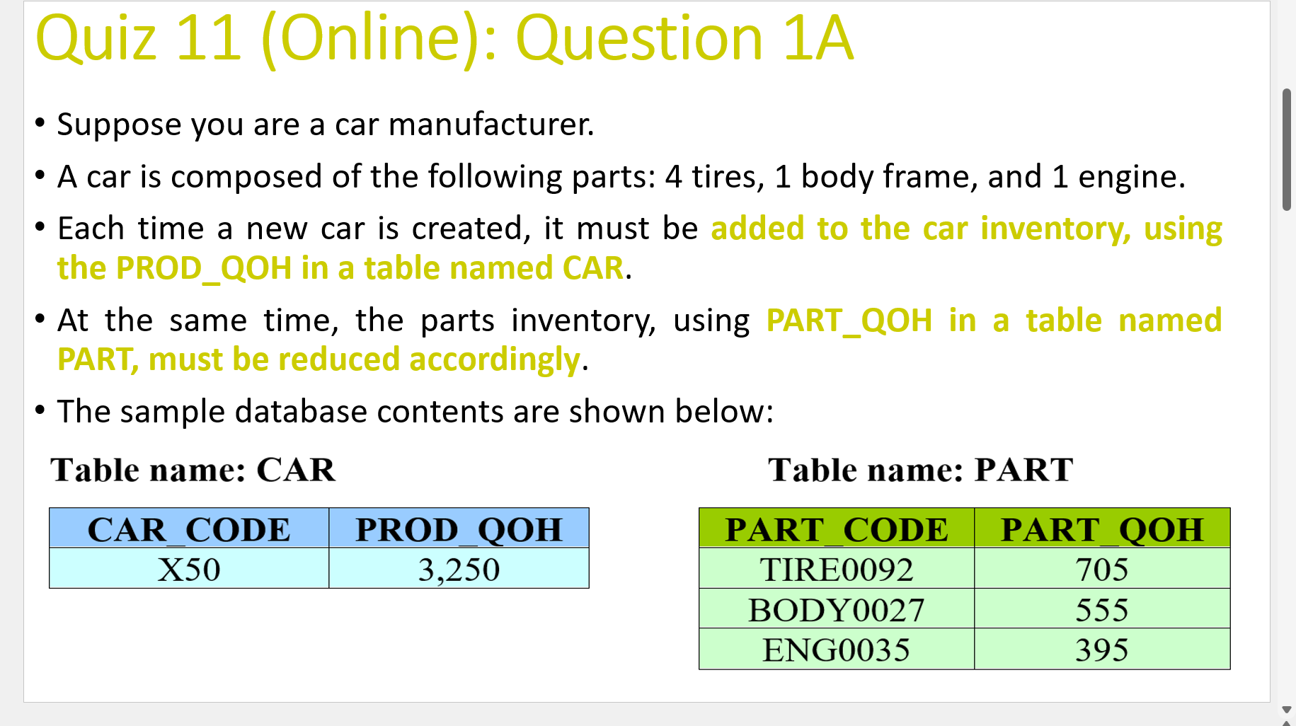 Solved - Suppose you are a car manufacturer. - A car is | Chegg.com