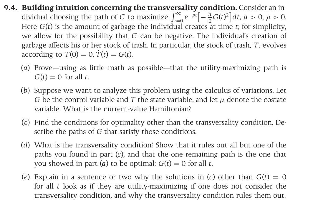 Solved Р 9.4. Building intuition concerning the | Chegg.com