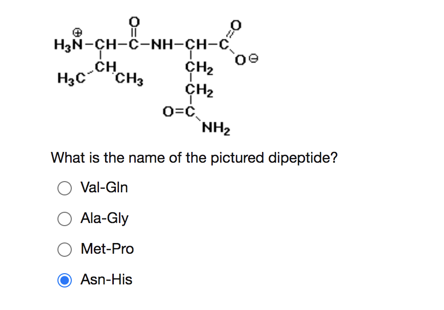 Solved 0 IL H2N-CH-C-NH-CH-C ī CH сн, CH3 1 CH2 O=C NH2 H3C | Chegg.com