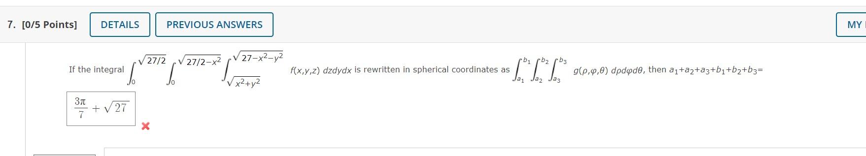 Solved If the integral | Chegg.com