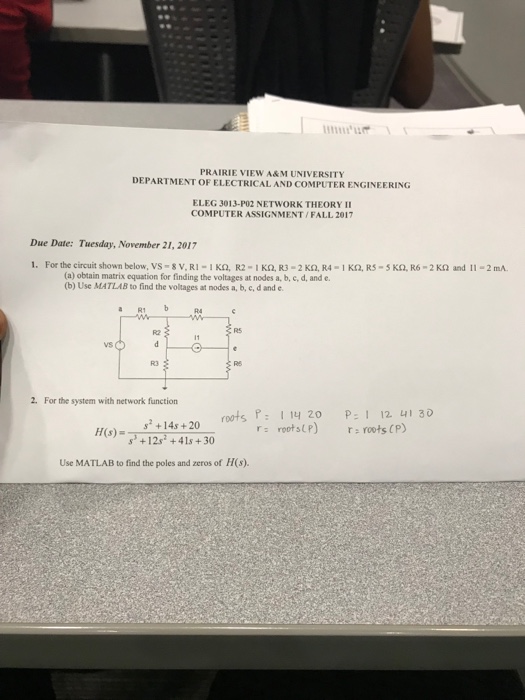 Electrical Engineering Archive | November 07, 2017 | Chegg.com