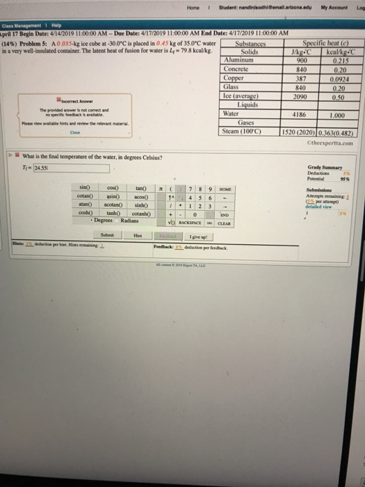Solved Class Management 1 Help pril 17 Begin Date: 4/14/2019 | Chegg.com