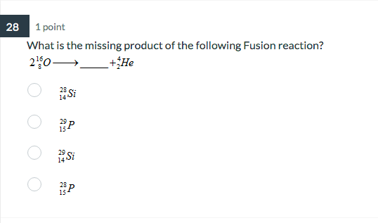 Solved 1 point Fusion and Fission reactions release energy | Chegg.com
