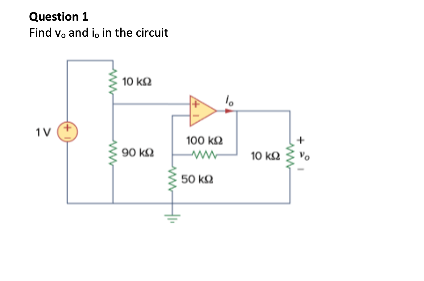 Solved Question 1 Find v0 and i0 in the circuit | Chegg.com