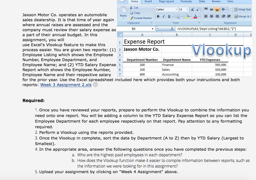 Solved Home Insert Page Layout Formulas Data Review View Cut | Chegg.com
